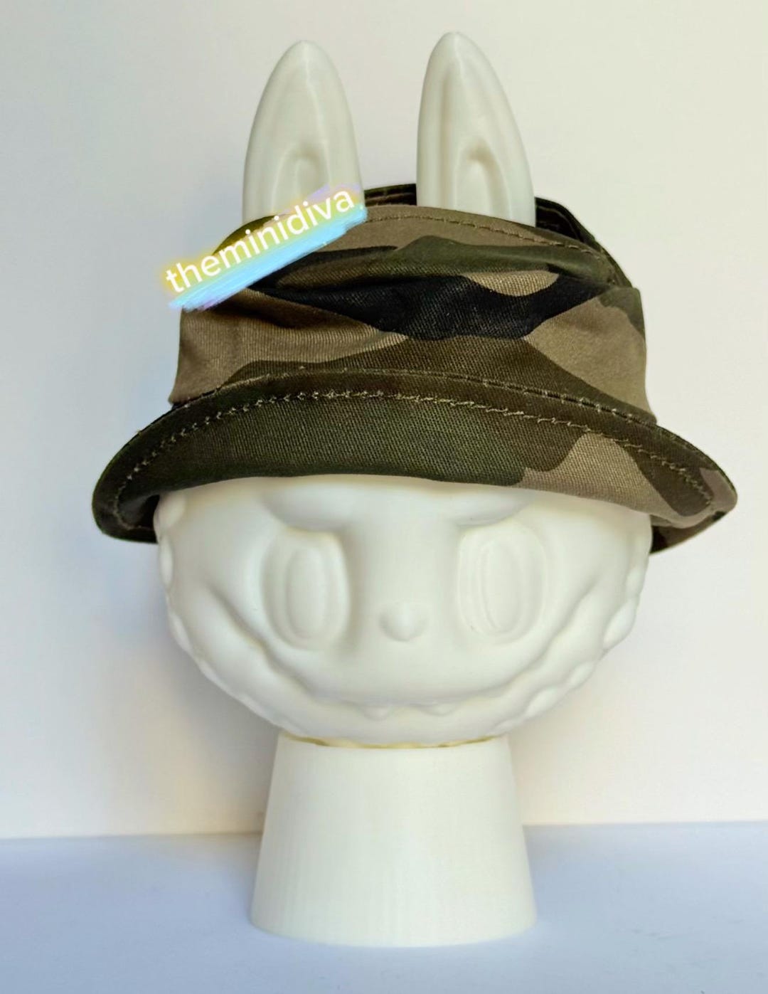 Labubu Open Ears, Camouflage Bucket Hat - Etsy