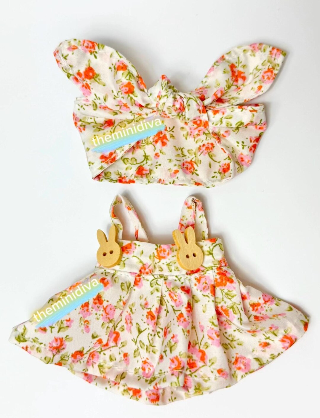 Labubu Clothes Dress Summer Spring Flower Floral Cute Labubu Easter ...