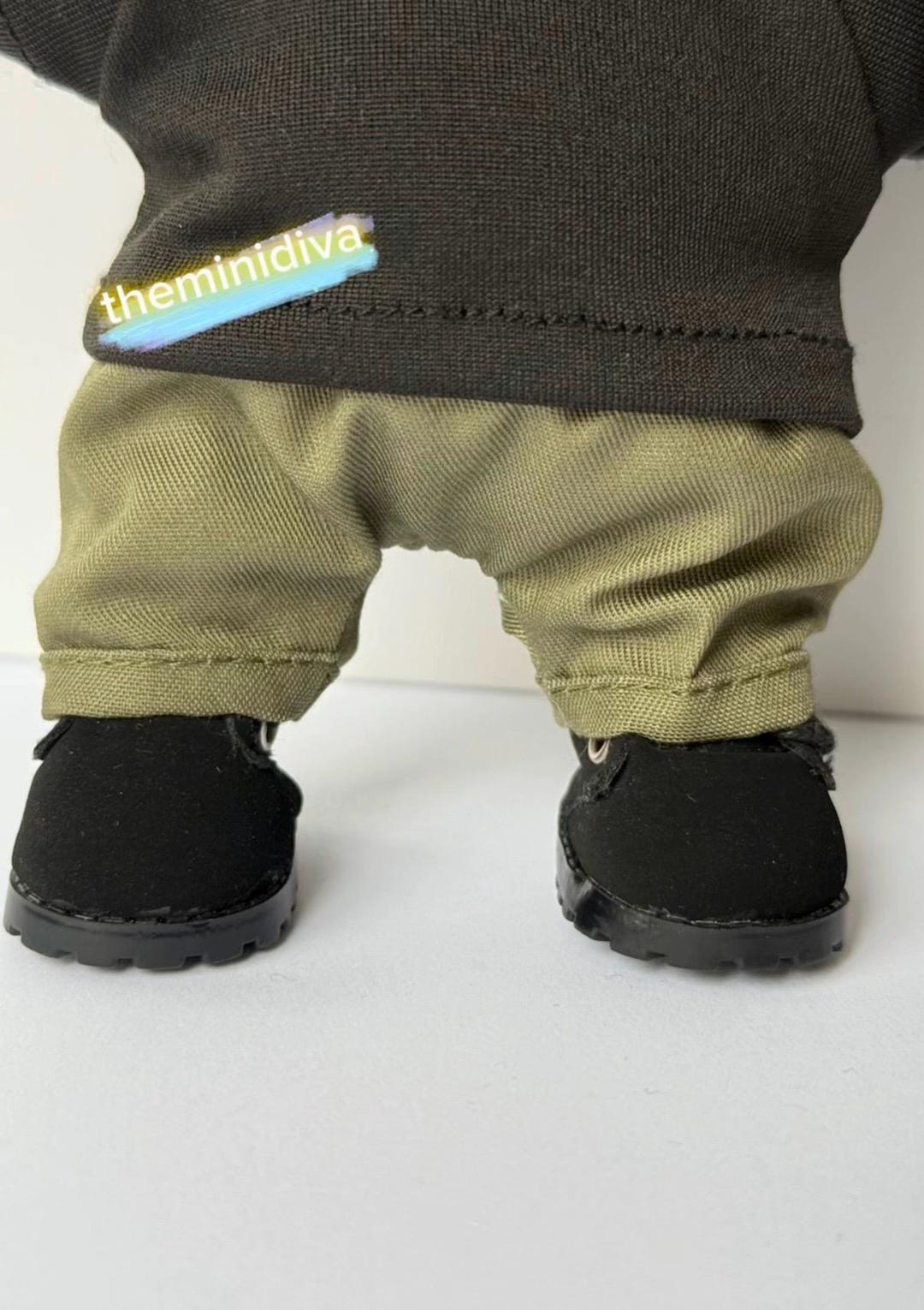 Labubu Pants Olive Sage Green Solid Slacks Pants Labubu Oufits Skater ...