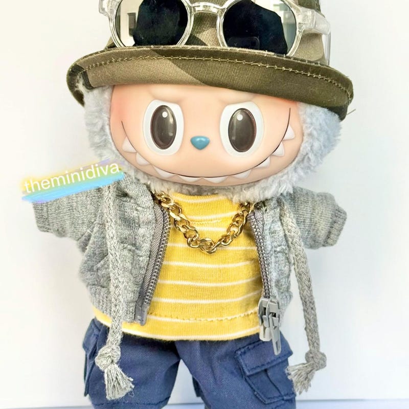 Blue Labubu - Etsy