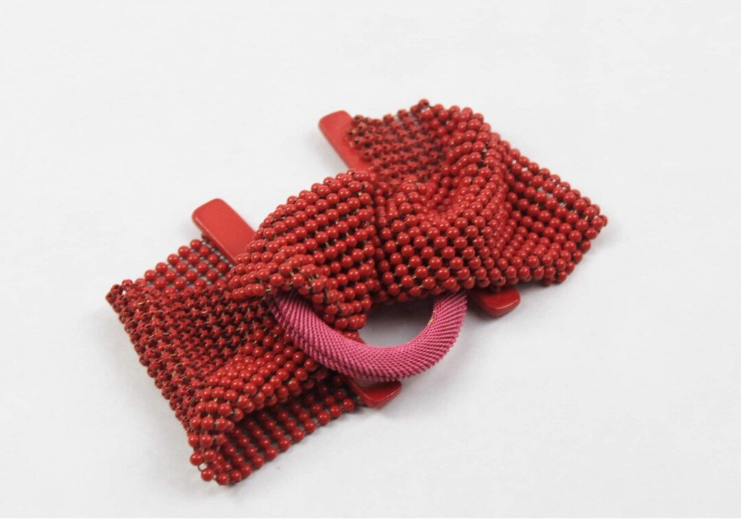 Postmodern Mesh Yomal Metal Chain Link Bracelet Vintage Designer ...