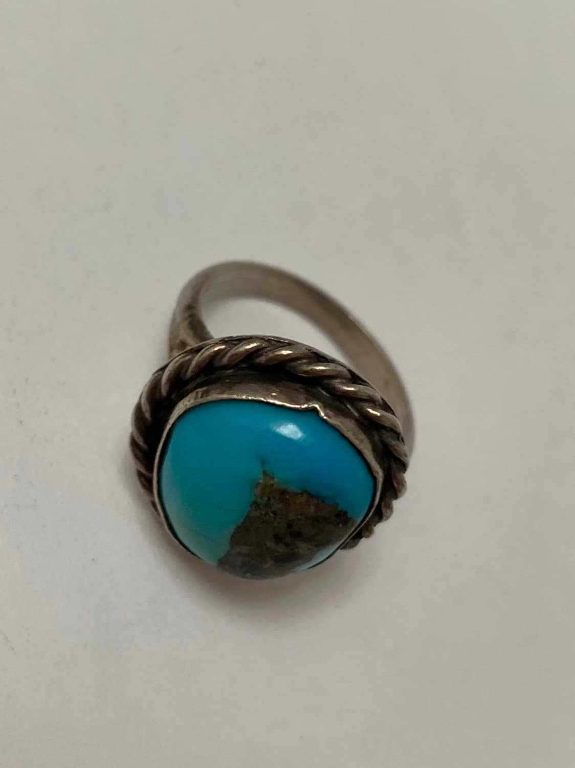 Native American Turquoise and Sterling Silver Ring Navajo - Etsy