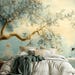 Elegant Olive Tree Mural | Hand-painted Botanical Wall Art | Luxury ...