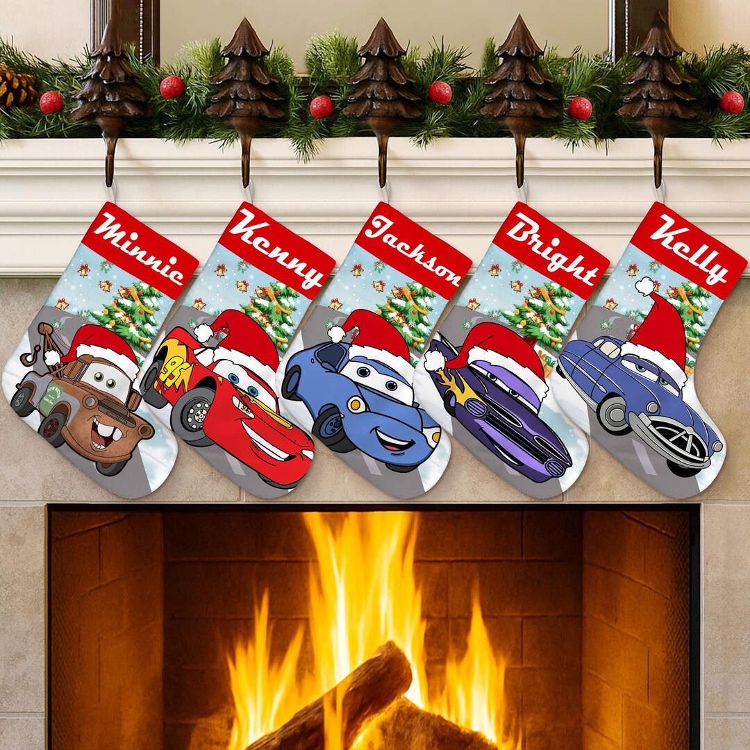 Personalized Disney Pixar Cars Christmas Stocking, Custome Name Cars ...