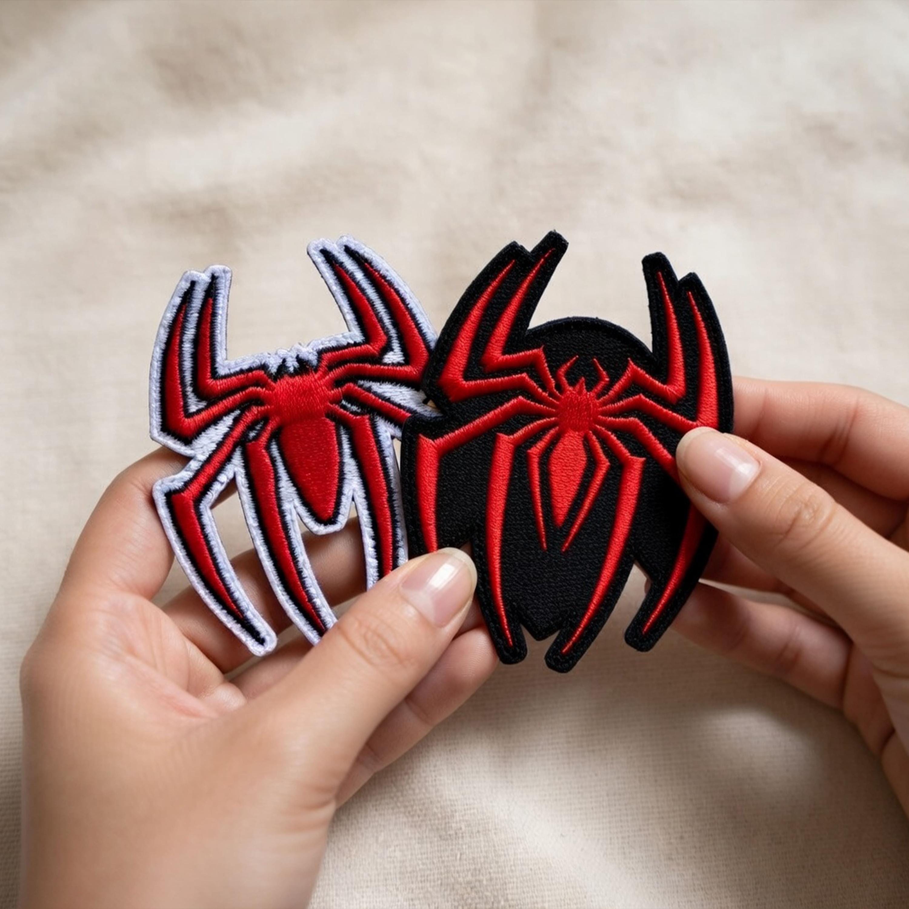 Embroidered Spider Man Logo Patch Set, Marvel Spider Logo Iron on ...