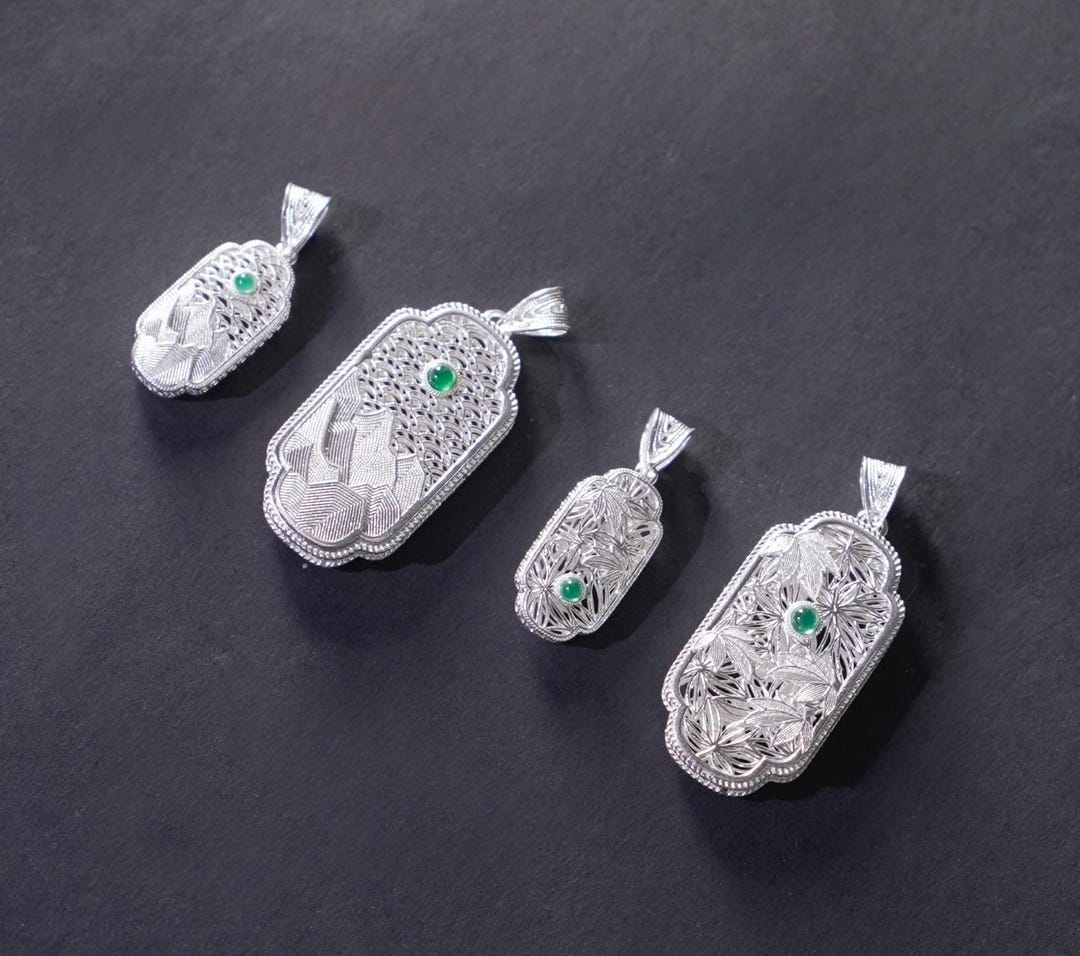 999 Fine Silver Pendant Chinese Intangible Cultural Heritage - Filigree ...
