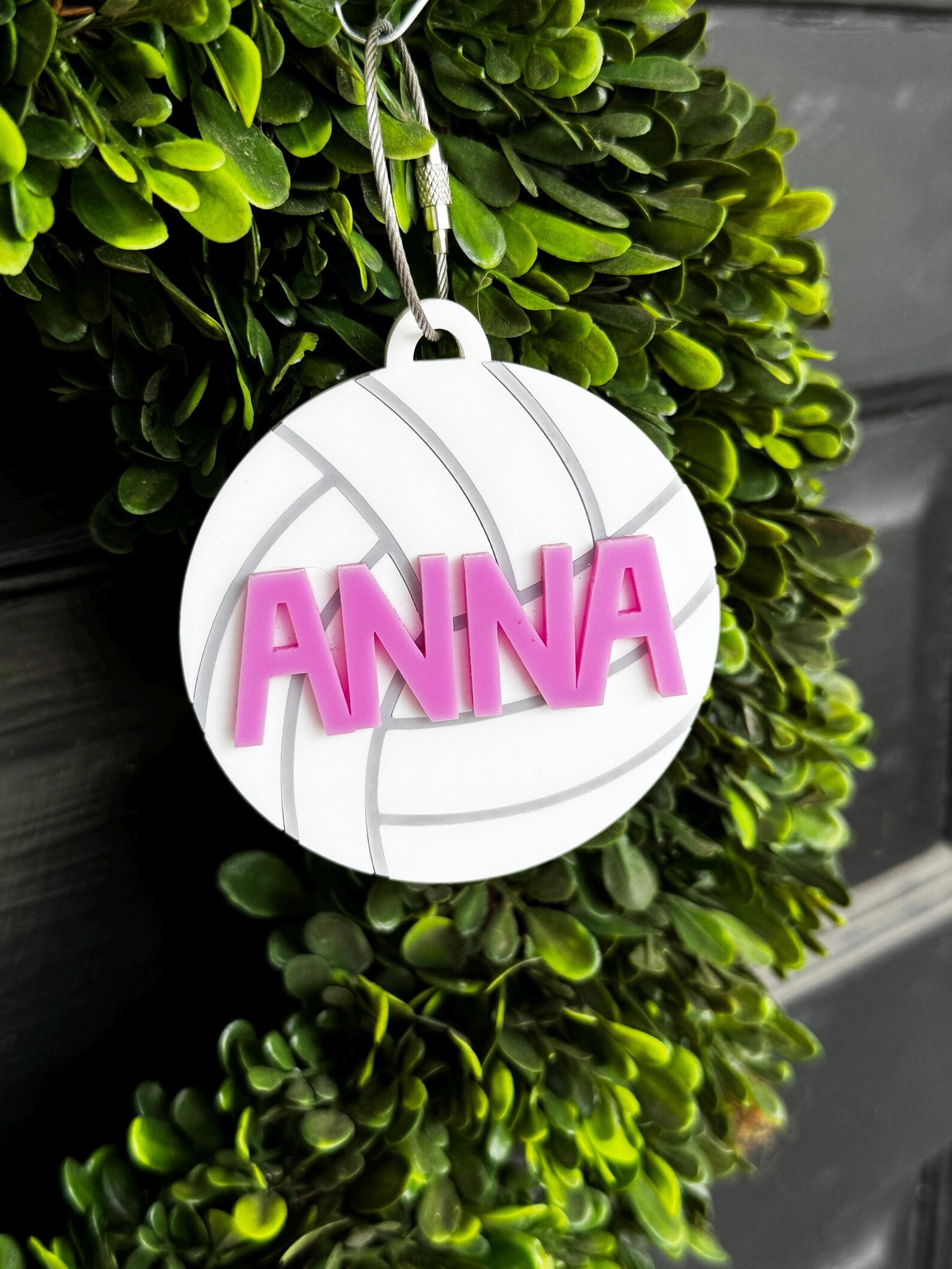 Volleyball Bag Tag SVG Custom Name Tag Laser File for Volleyball ...