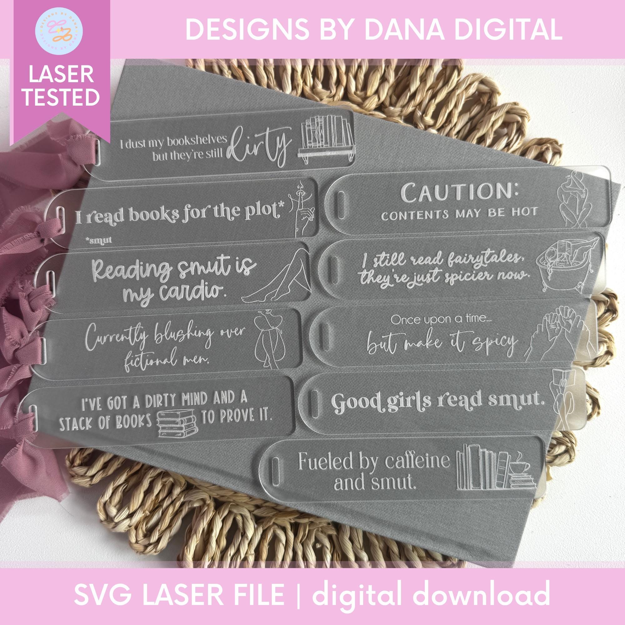 Spicy Bookmark SVG Smut Bookmark Gift for Spicy Book Lover Bookmark SVG ...
