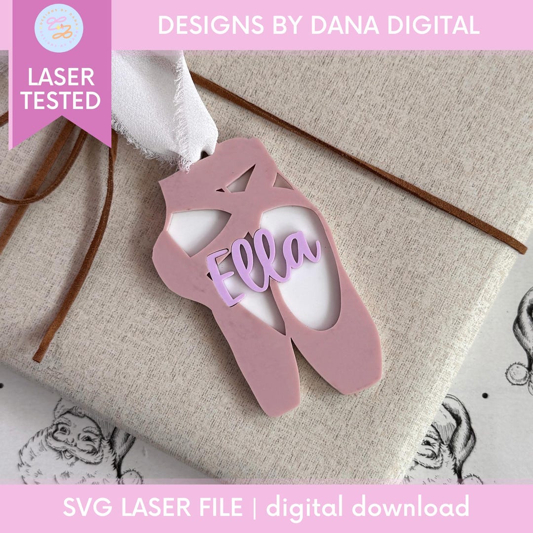 Ballet Ornament Laser SVG Ballet Girl SVG Custom Ornament Laser Cut ...