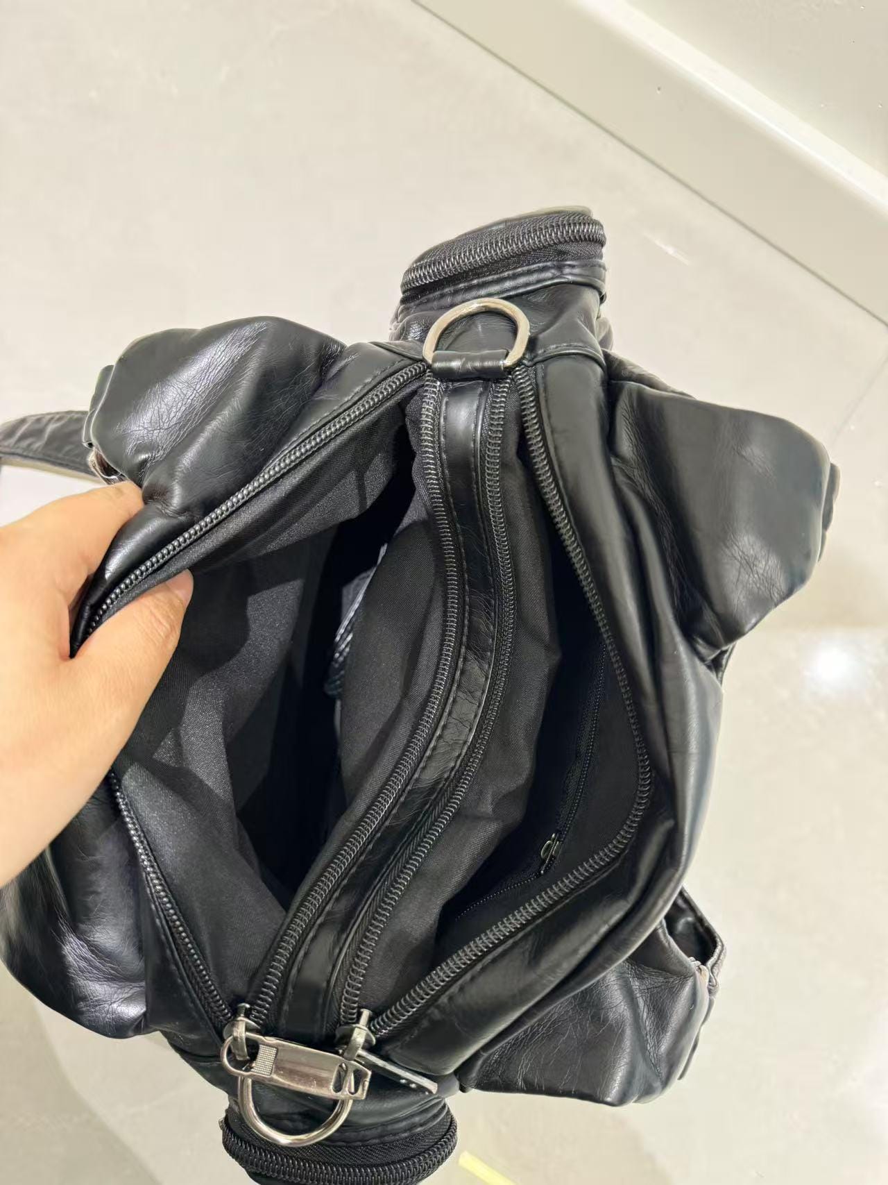 Y2k Punk Shoulder Bag: Black Handbag With Charms & Crossbody Strap - Etsy