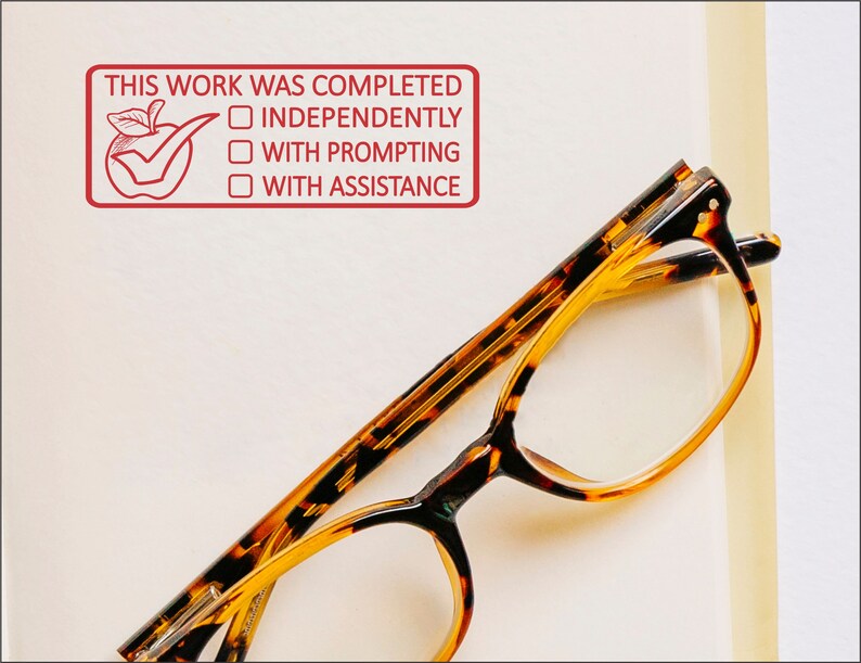 Teacher Feedback Stamp Checklist Work Completed Elementary - Etsy