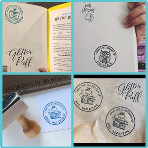 Library of Stamp Classroom of Books Stamper Teacher Gift Graduation ...