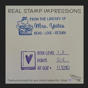 AR Accelerated Reader Teacher Stamp : AR Level Points Quiz or Custom - Etsy