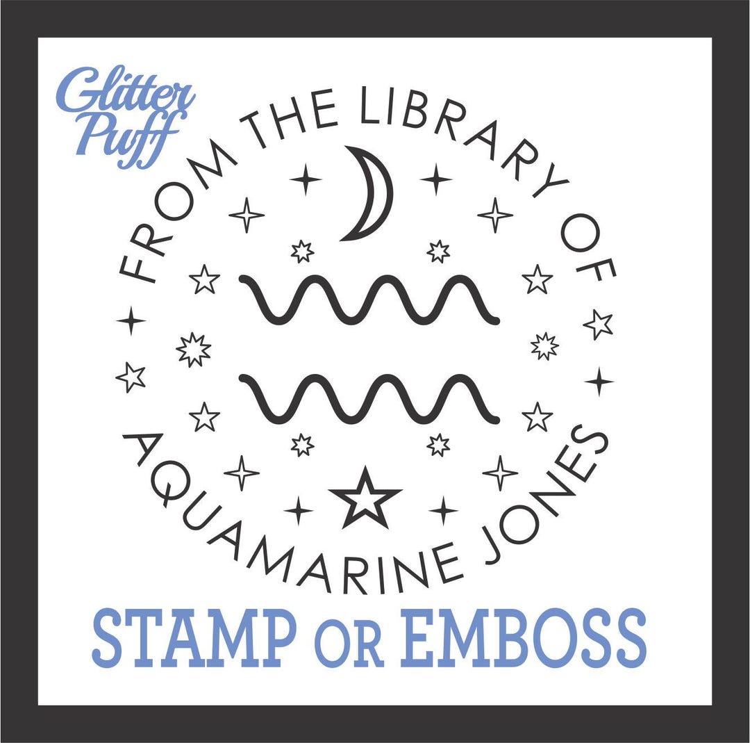 VIRGO VIRGIN Book Embosser Stamp : Celestial, Horoscope Sign, Astrology ...