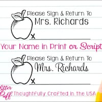 Teacher Stamp - Etsy