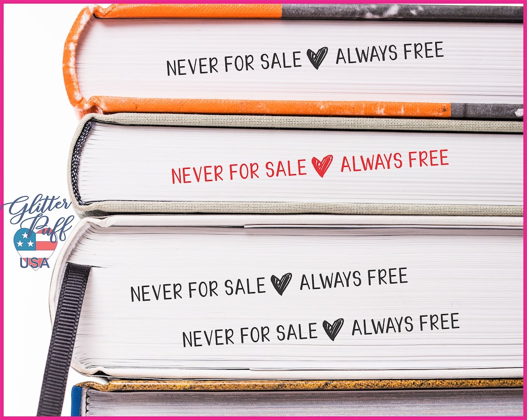 Lending Library Stamp , Always Free Never for Sale, Property of Side ...