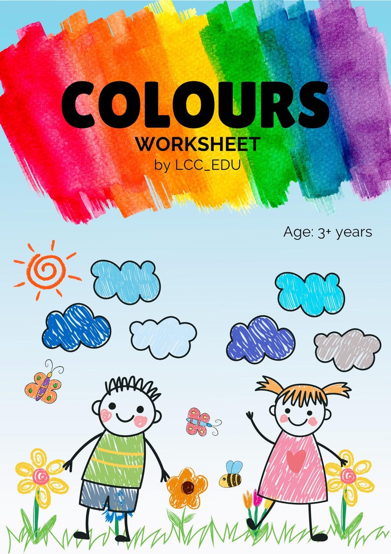 Bundling English Book - We Love Colours, Aged 3+ - Etsy