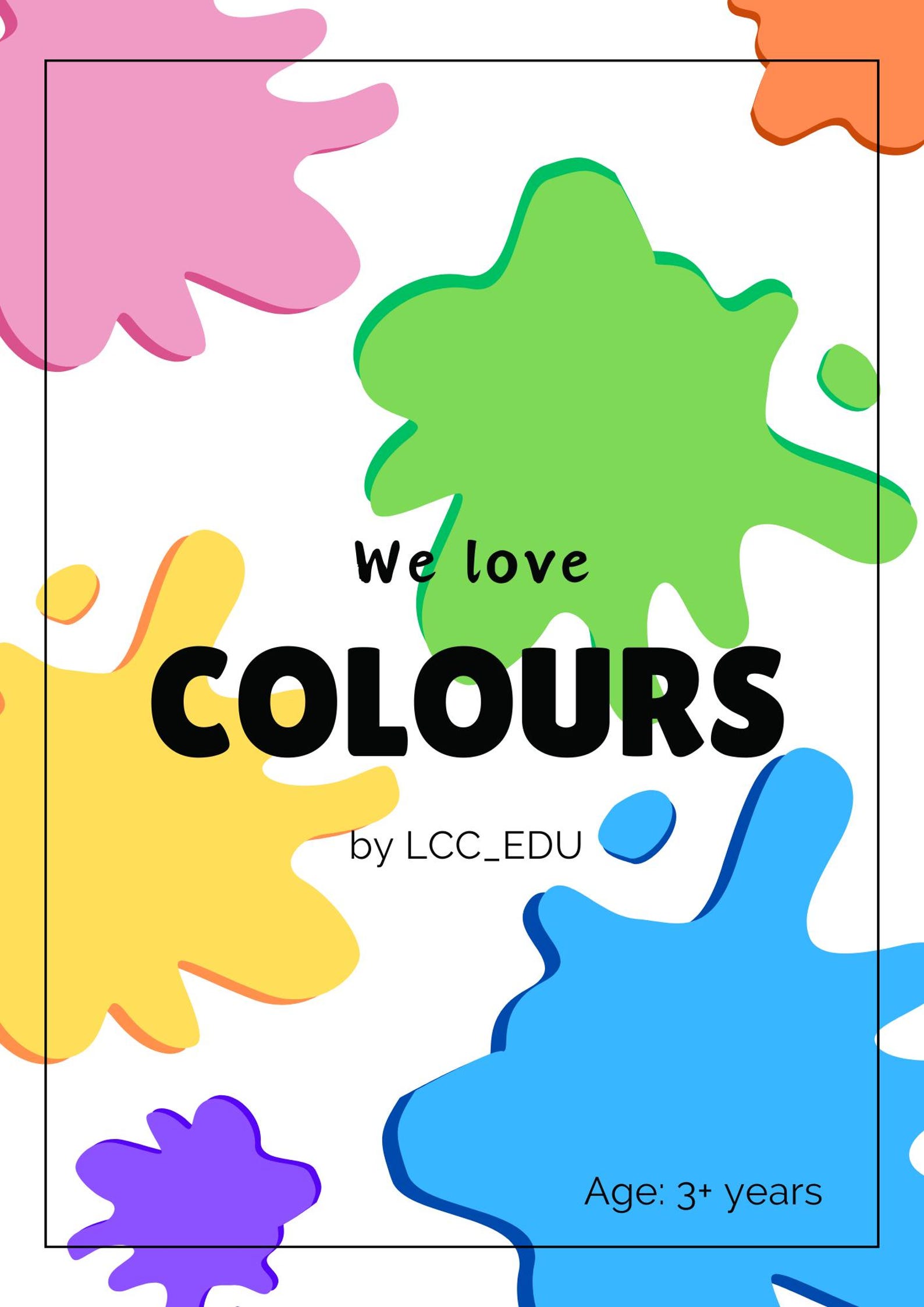 Bundling English Book - We Love Colours, Aged 3+ - Etsy