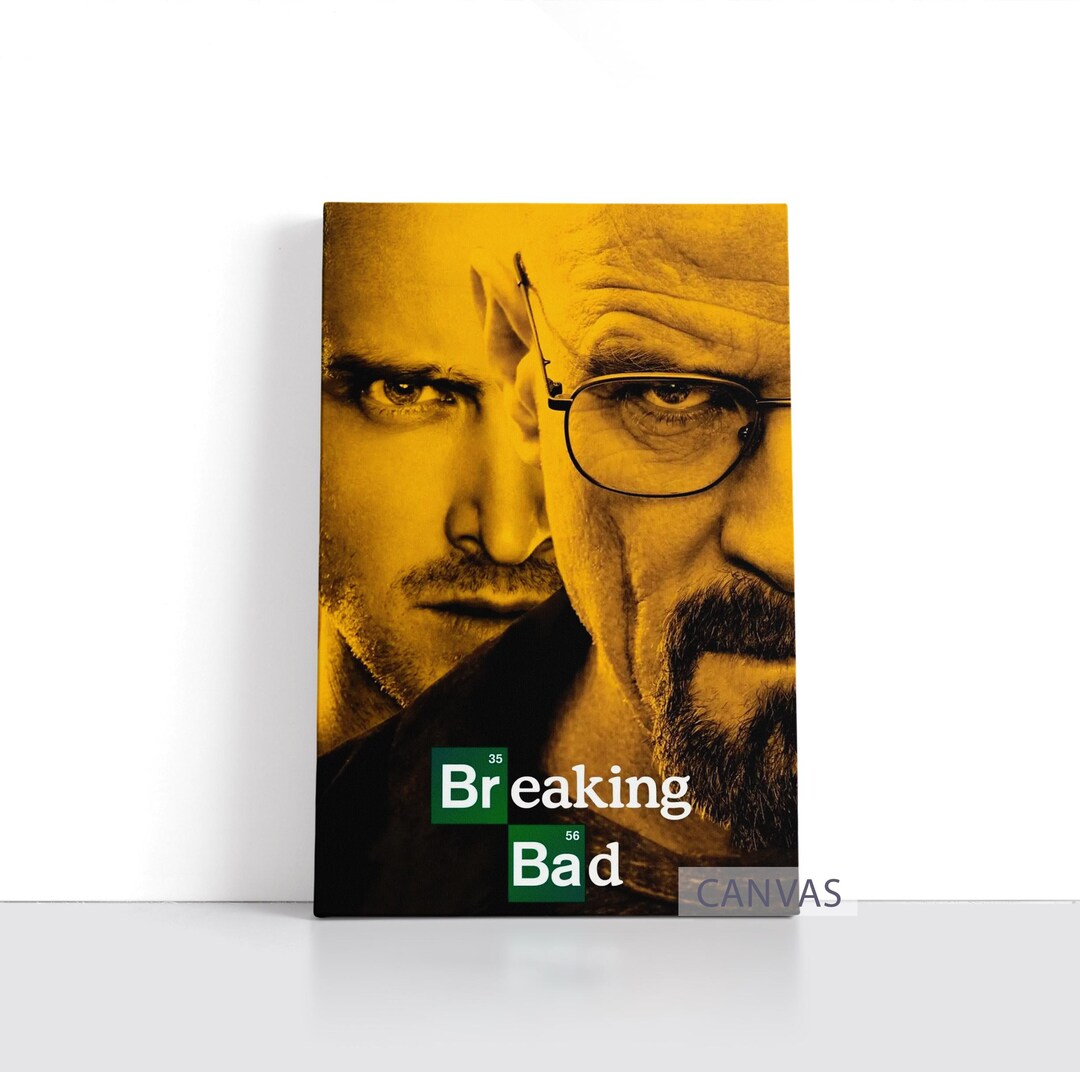 Braking Bad Canvas Movie Poster Motivational Wall Art Midcentury Framed ...