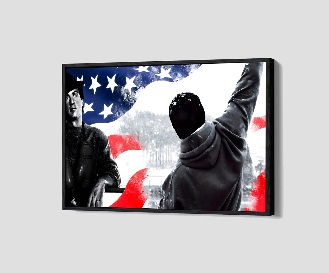 Rocky Balboa Canvas Boxing Movie Poster Boxing Legend Wall Art Classic ...