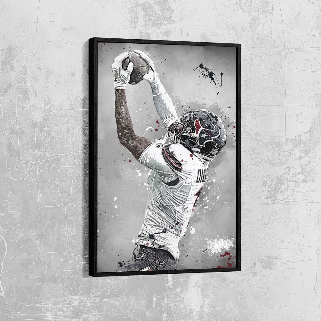 Stefon Diggs Canvas Buffalo Bills Poster Football Wall Art NFL Framed ...