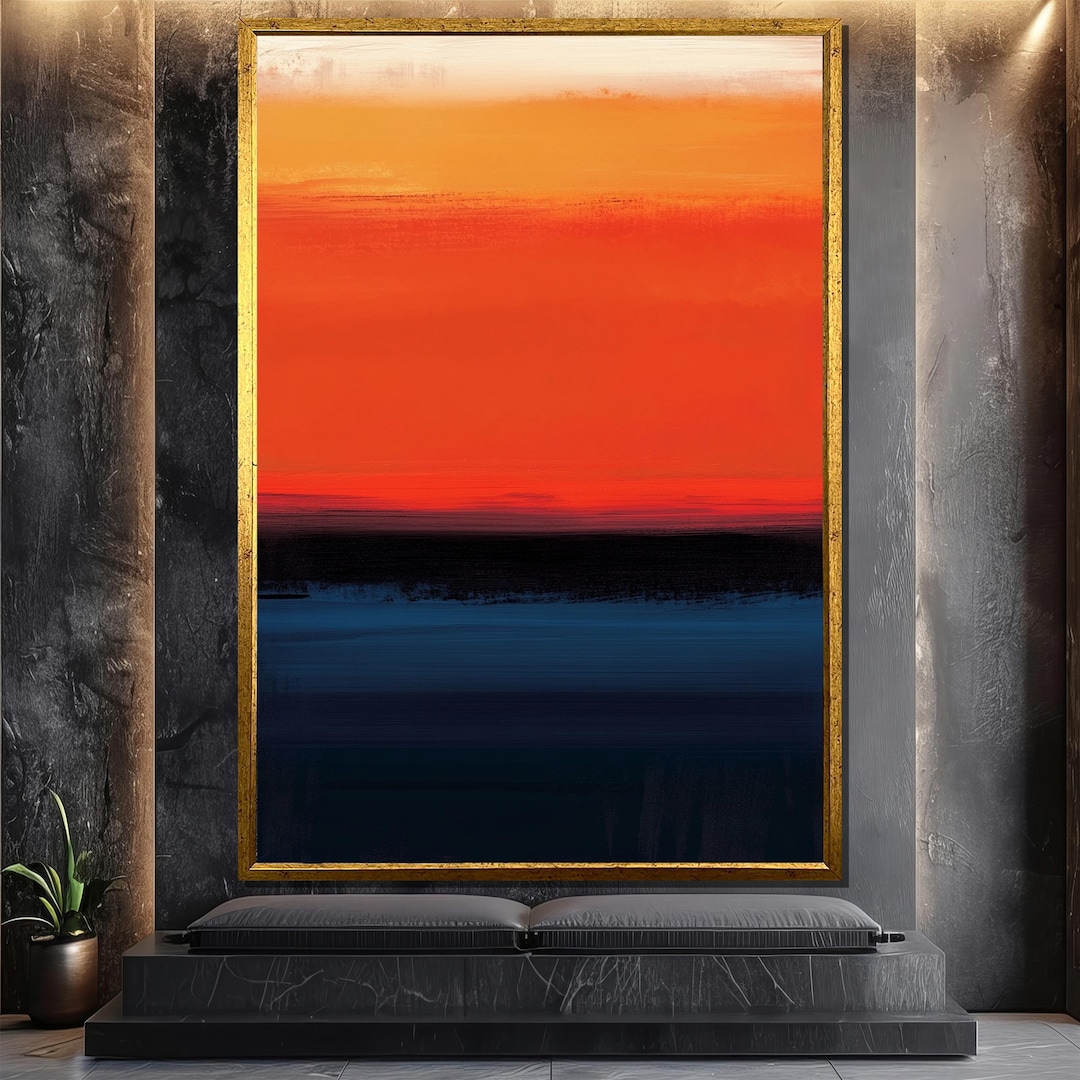 Mark Rothko Sunset Canvas Painting – High Quality Digital Print With ...