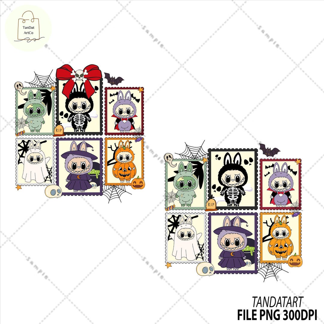 Halloween Monster Doll Coquette Png, Doll Cartoon Halloween Png ...