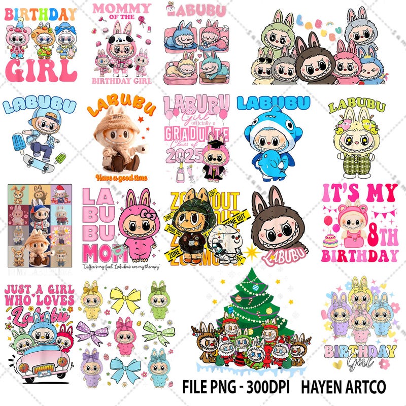 Labubu Png Prints - Etsy