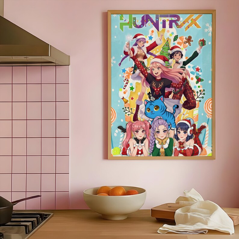 HUNTRIX Festive Fan Art | K-pop Idol Group Christmas Poster | DERPY ...