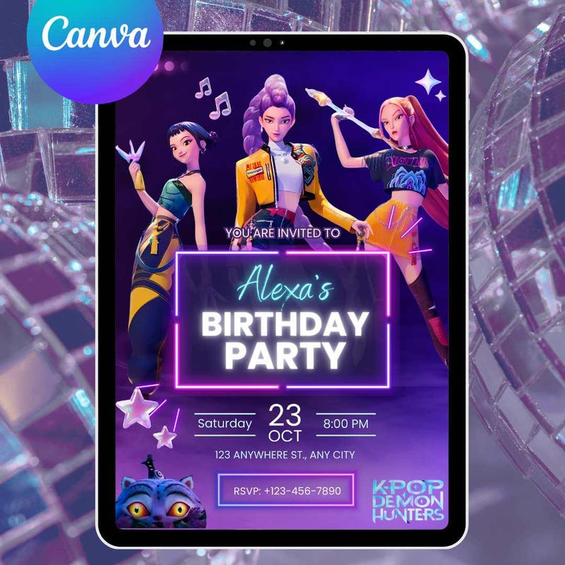 Cumpleaños de las guerreras k pop - Etsy México