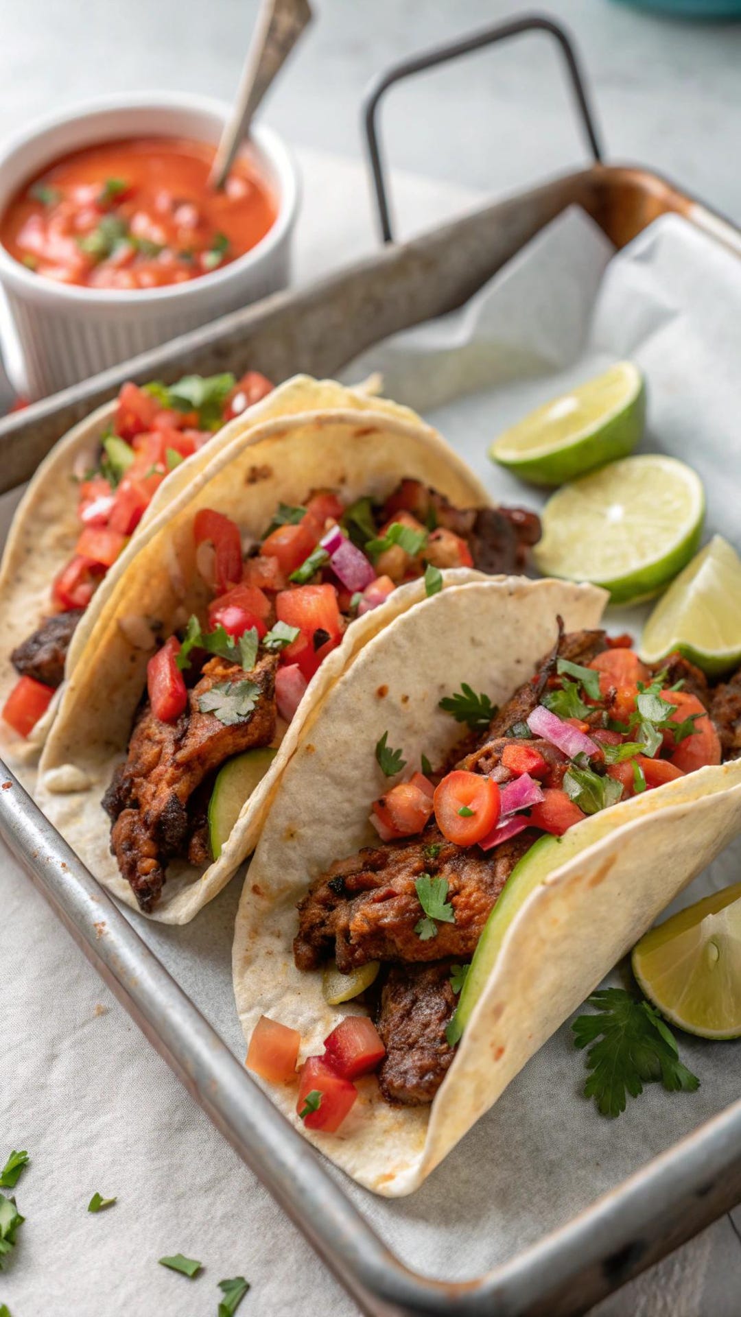 Fiery Street-style Spicy Tacos Recipe Card | Printable Spicy Taco ...