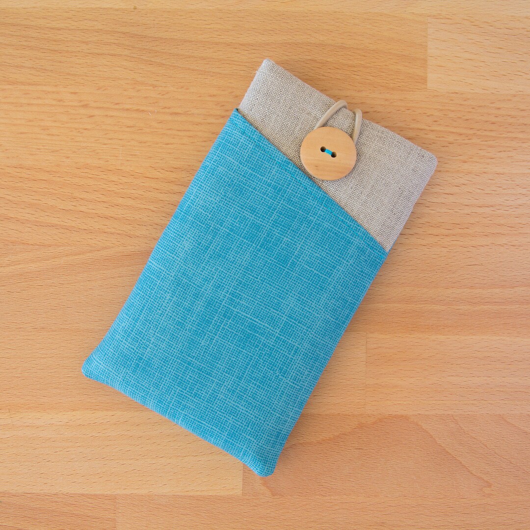 Cotton iPhone Sleeve: Padded Phone Case With Pocket - Etsy