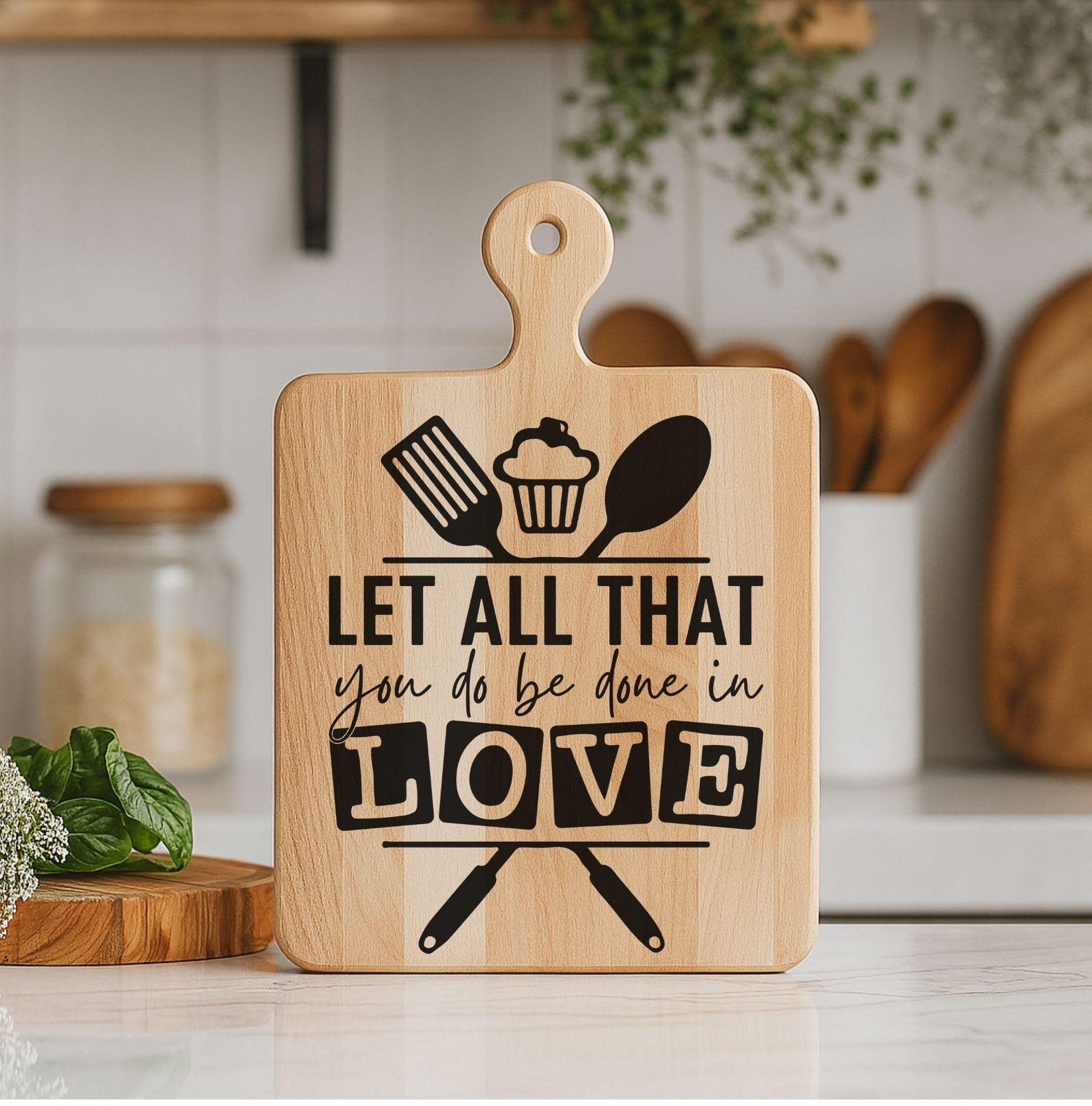 Farmhouse Kitchen Quotes SVG Bundle: Christian Kitchen Decor (digital ...