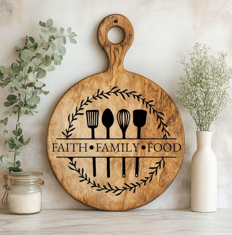 Farmhouse Kitchen Quotes SVG Bundle: Christian Kitchen Decor (digital ...