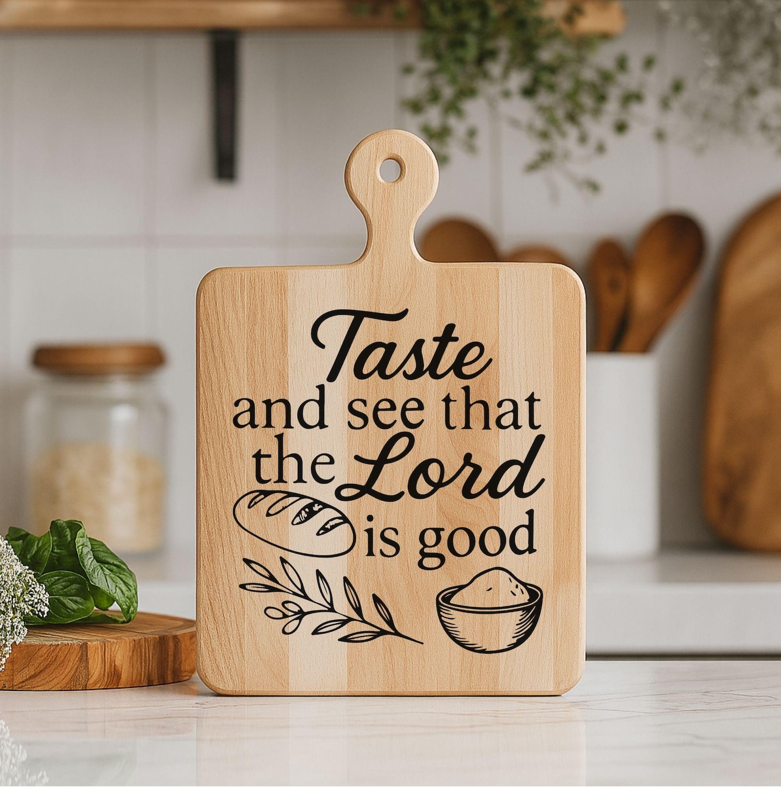 Farmhouse Kitchen Quotes SVG Bundle: Christian Kitchen Decor (digital ...