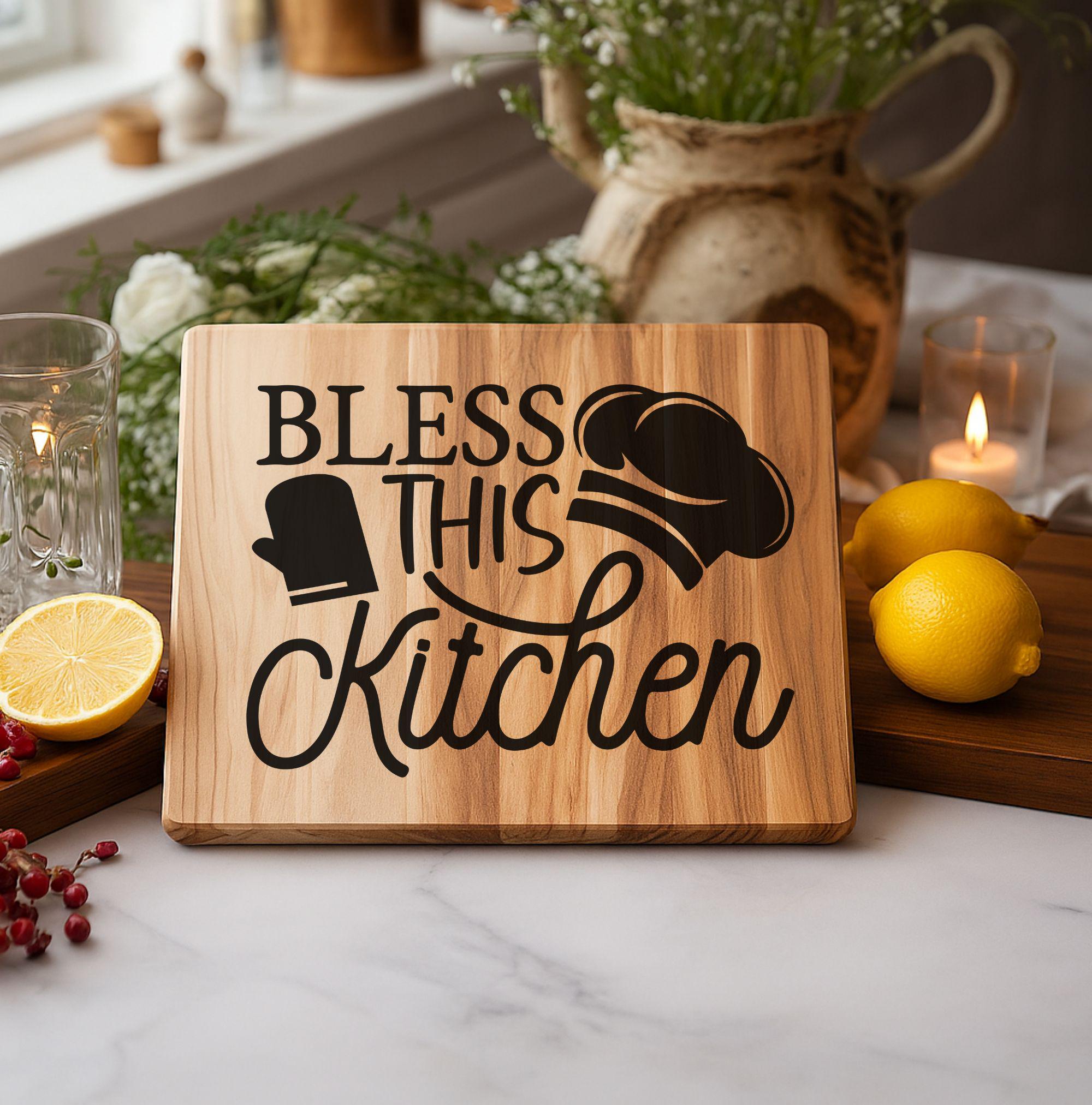 Farmhouse Kitchen Quotes SVG Bundle: Christian Kitchen Decor (digital ...