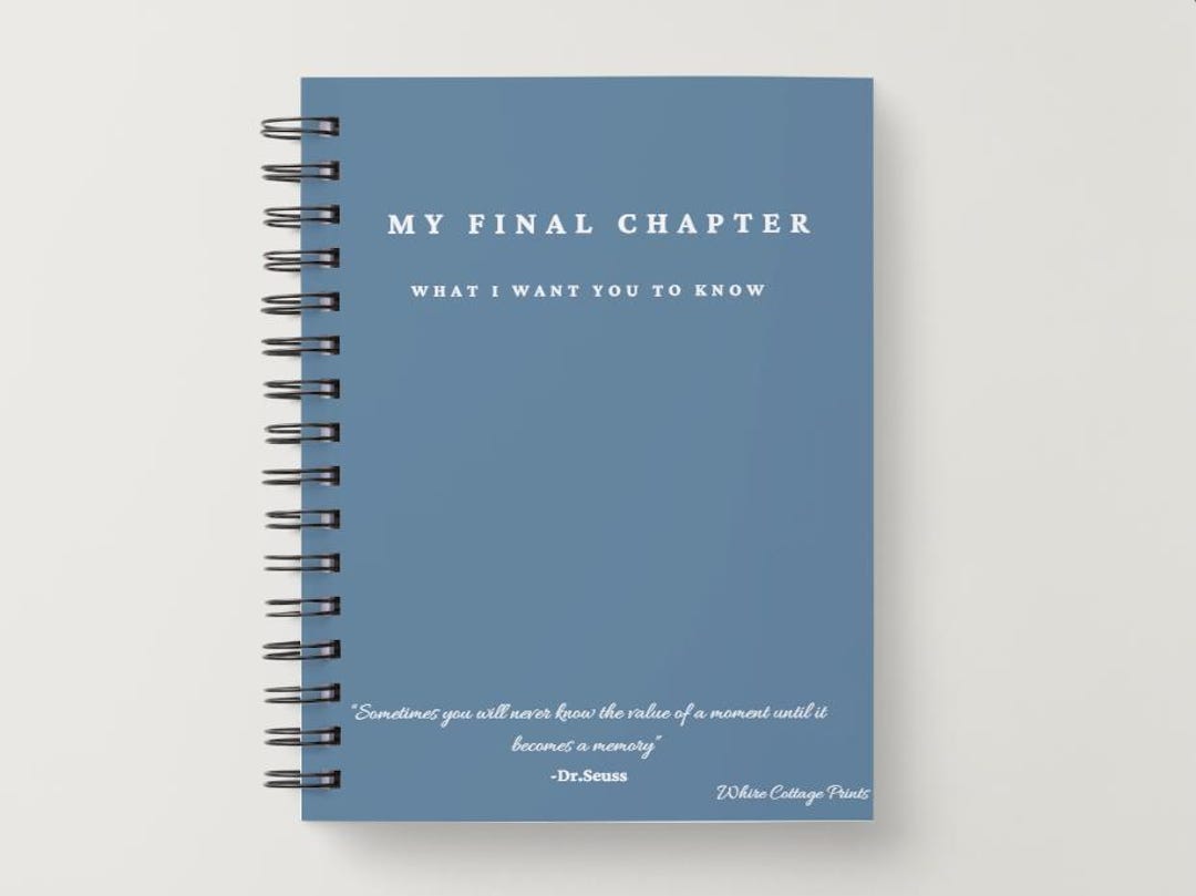 End of Life Planner - My Final Chapter | Final Wishes & Legacy ...