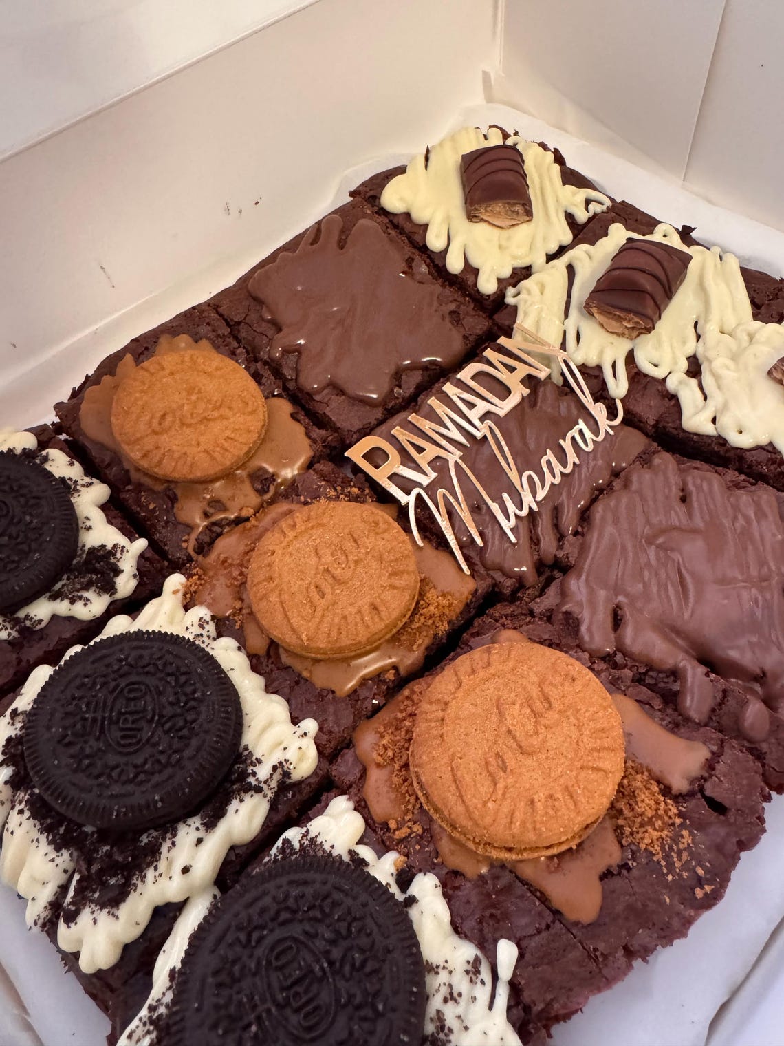 Luxury Mix Topping Brownies Box | Box of 6 - 12 | Postal | Personalised ...