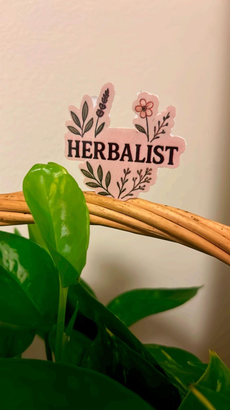 Herbalist Sticker - Etsy