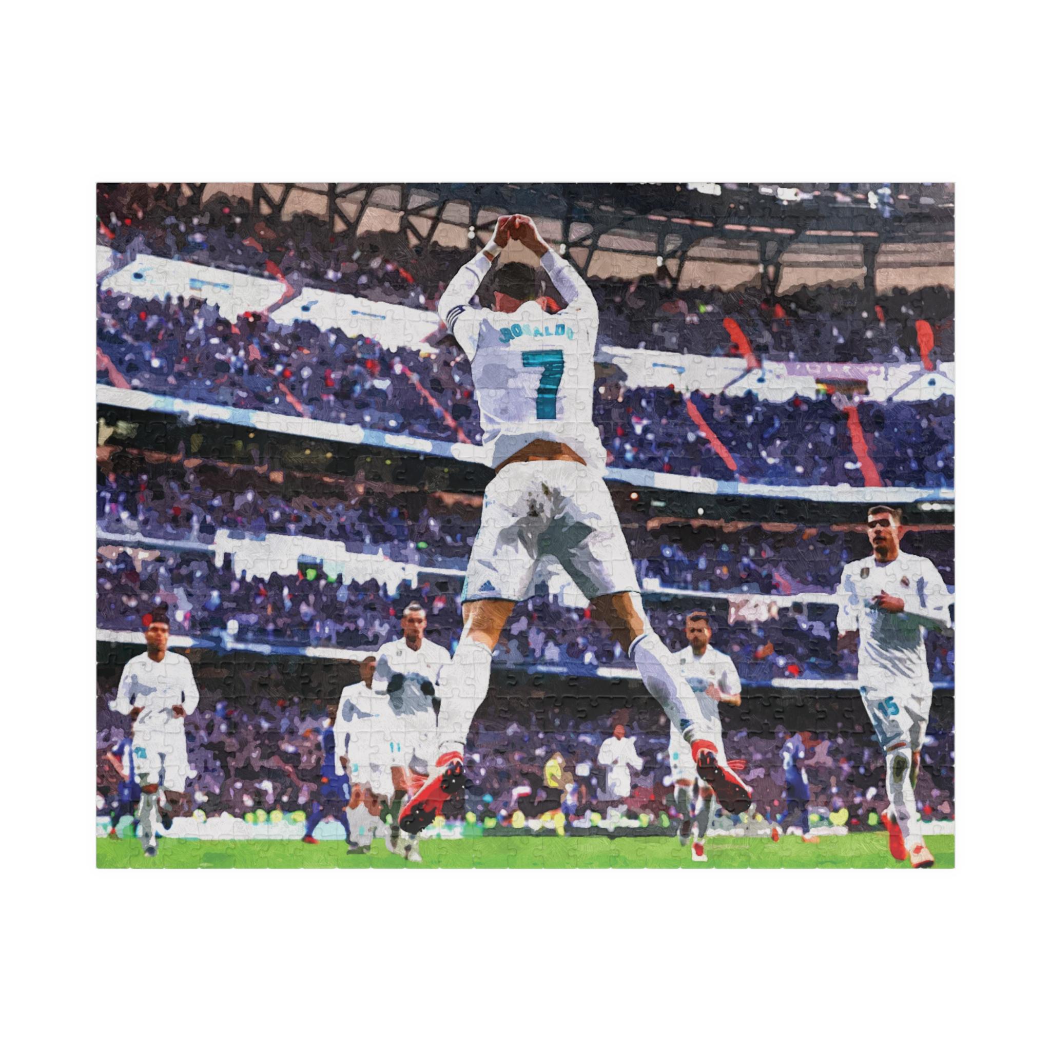 Cristiano Ronaldo Siu Goal Celebration Real Madrid Oil Paint Puzzle - Etsy