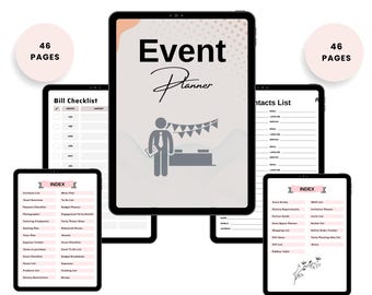 Event Planner, Event Planning Template, Digital Event Planning Book ...
