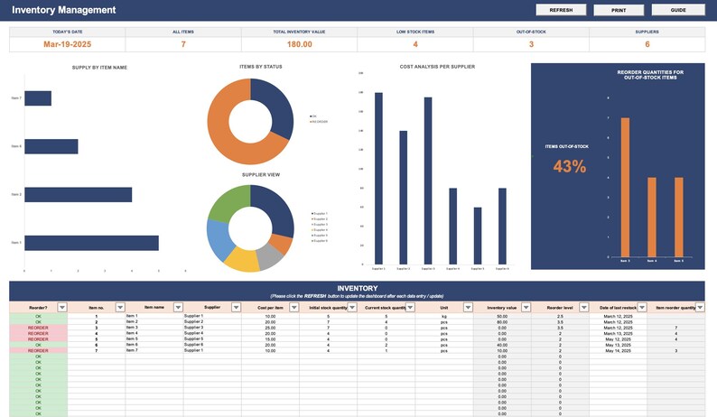 Inventory Management System Excel Template With Step-by-step Guide ...