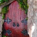 Garden Large Red Fairy Door Set, Large Red Medieval Fairy Door ...