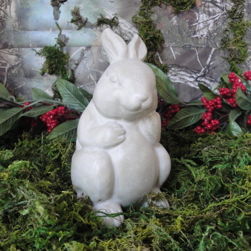 Rabbit Garden Statue - Etsy