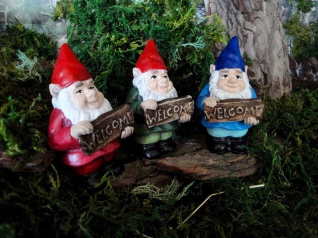 Small Garden Gnome for Miniature Gardens for Sale Hand casted | Etsy