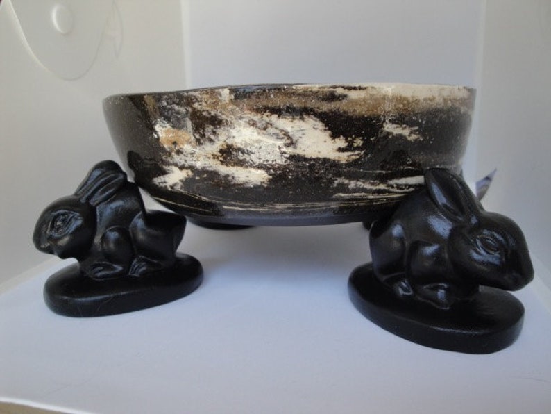 Black Rabbit Pot Feet/risers to Add to Your Garden Decor and | Etsy