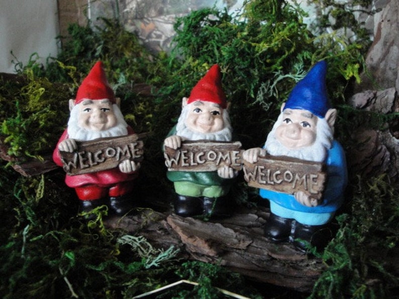 Small Garden Gnome for Miniature Gardens for Sale Hand Casted - Etsy