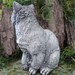 Detailed Grey Tone Cat Statue for Cat Memorial Statue or a Gift for a ...
