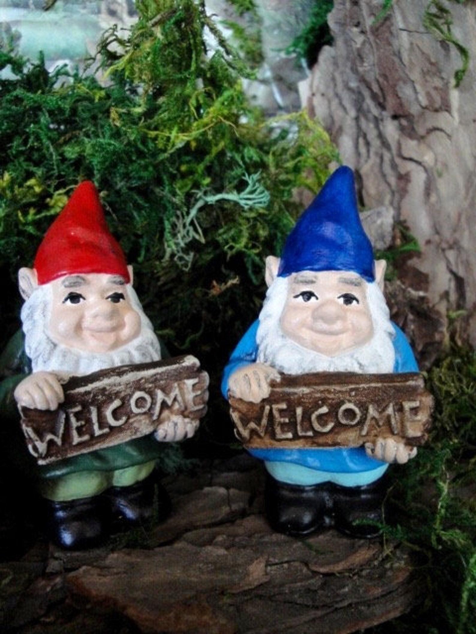 Small Garden Gnome for Miniature Gardens for Sale Hand Casted - Etsy