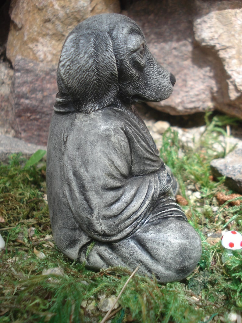 Buddha dog for your Spiritual Zen Meditation garden or statue | Etsy